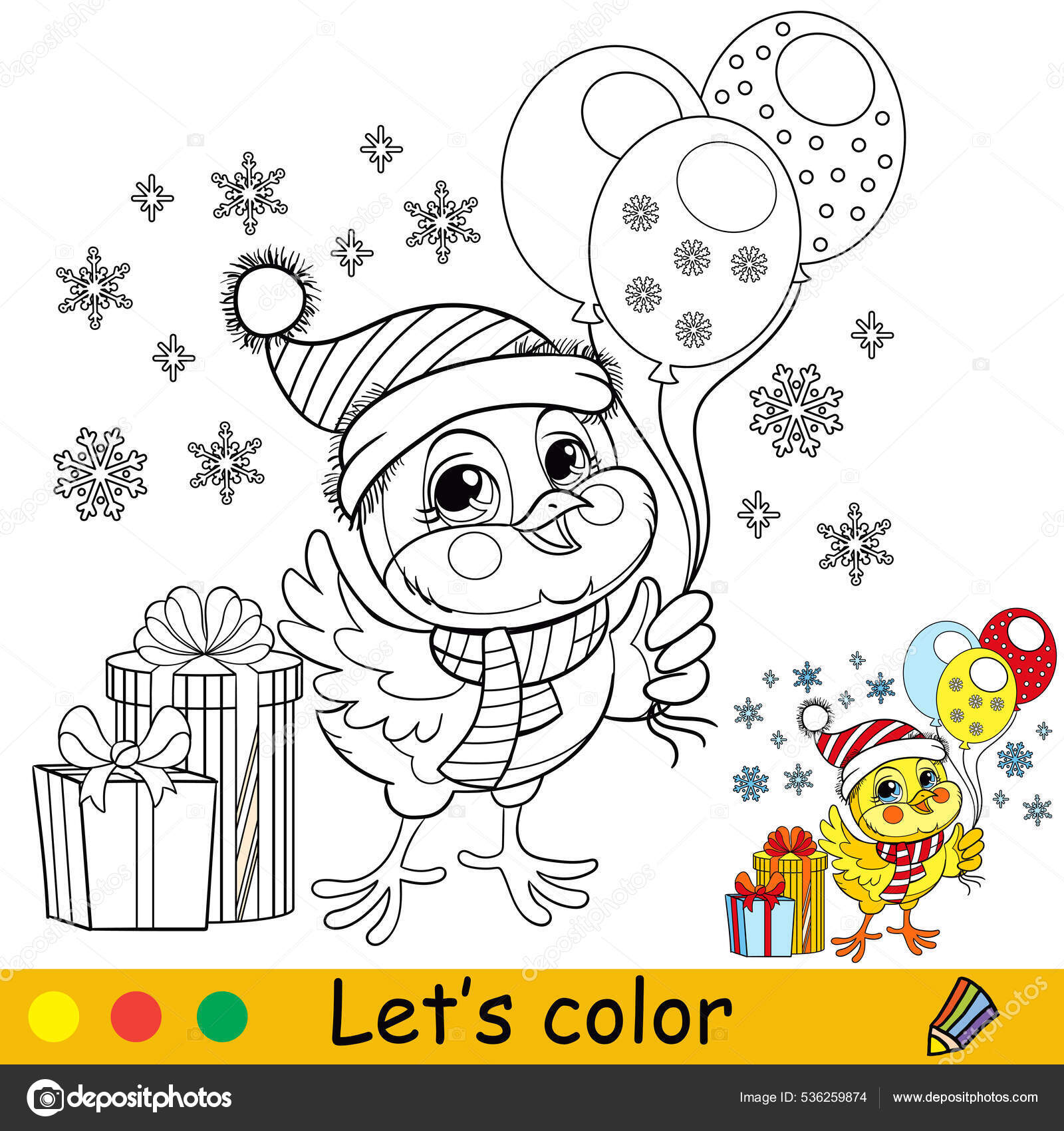 Tegneserie Baby Kylling