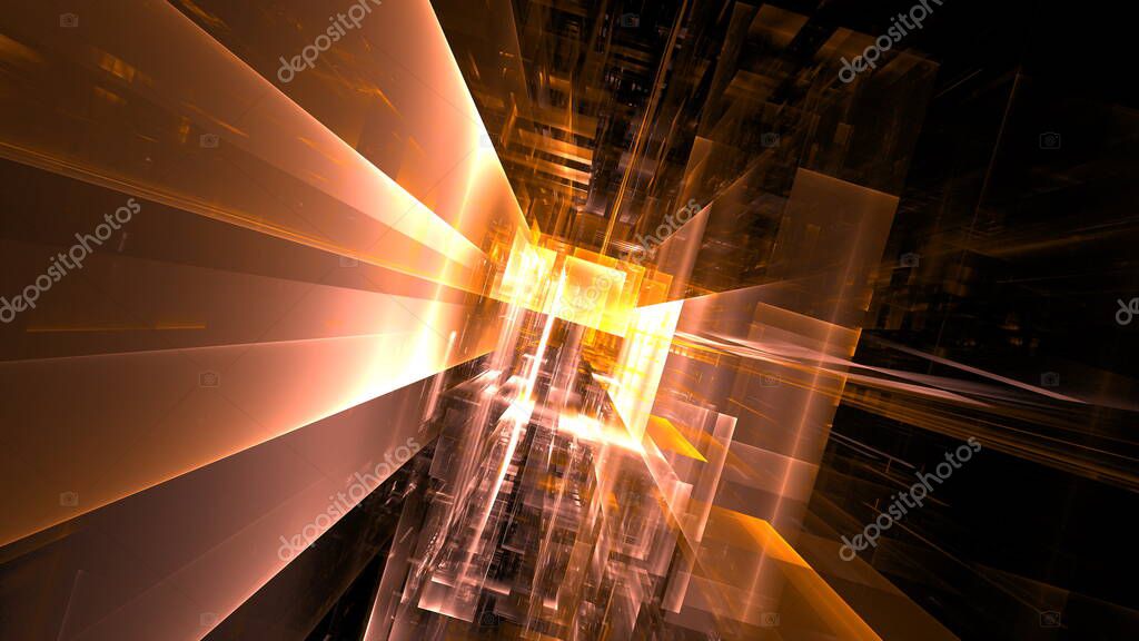 Moderno espacio tecnológico de oficinas digitales, diseño de edificios ...