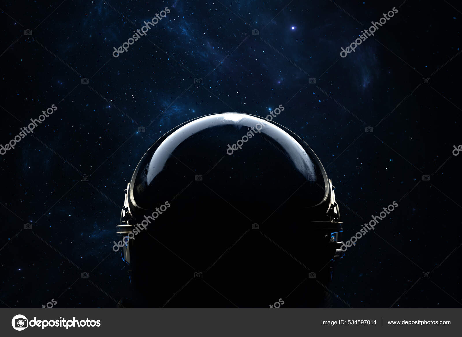 Astronaut Helmet Reflection Stars Galaxies Space Exploration Astronaut ...