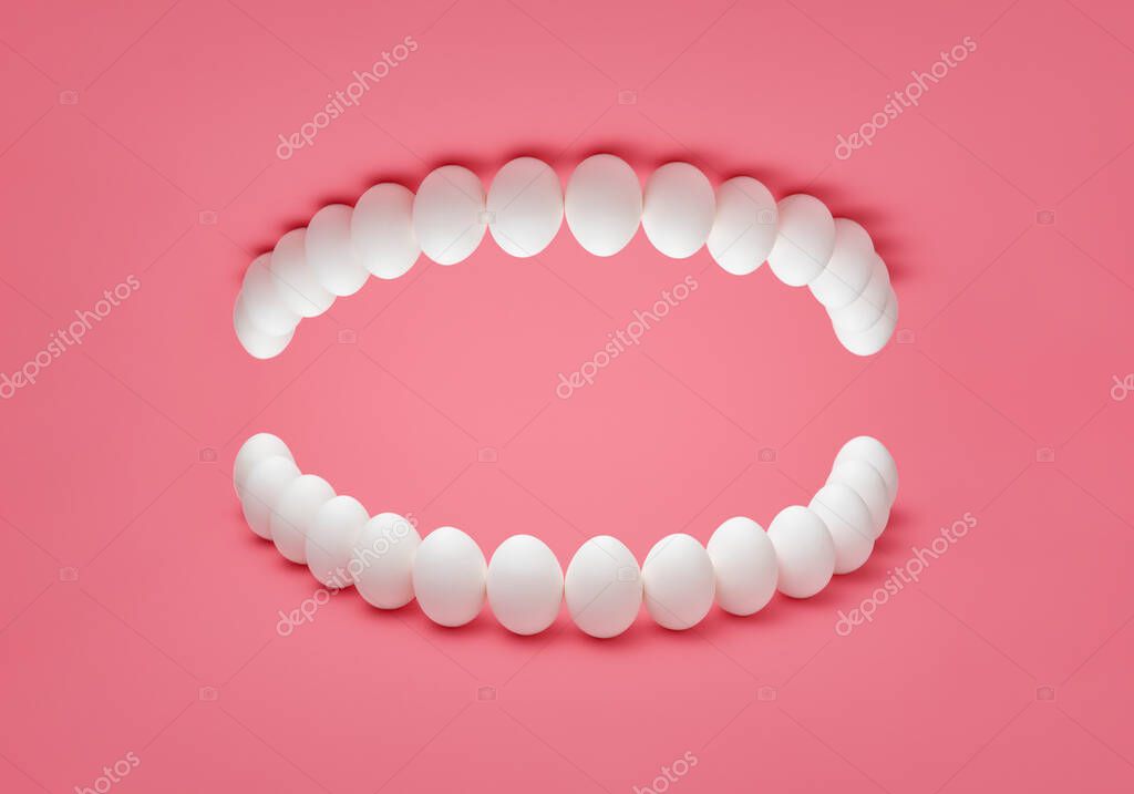 Fotografía conceptual con huevos de pollo dispuestos sobre un fondo ...