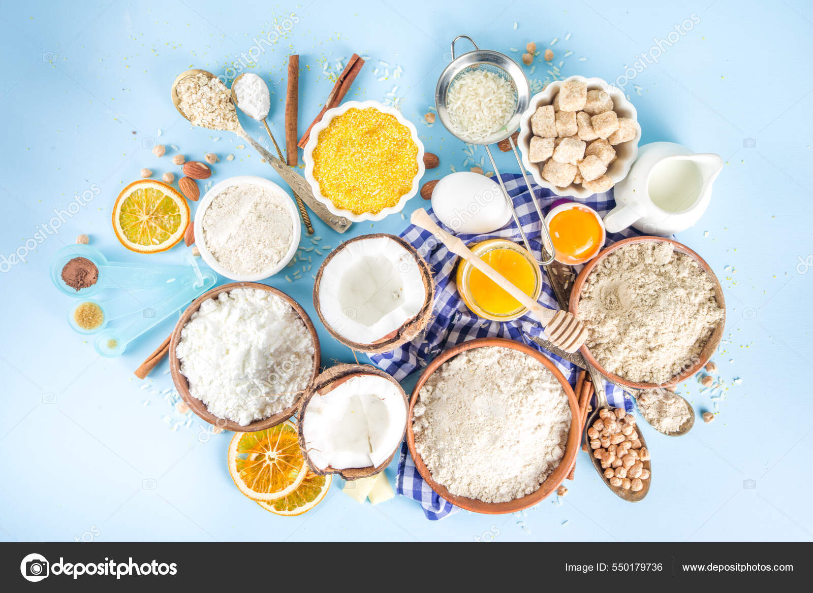 Cooking Baking Background Frame Background Selection Various Gluten ...