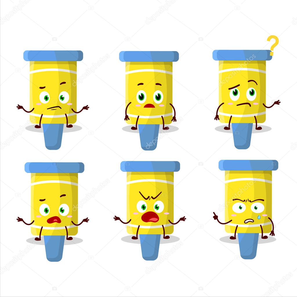 Personaje de dibujos animados de fuegos artificiales conchas con qué expresión. Ilustración ...