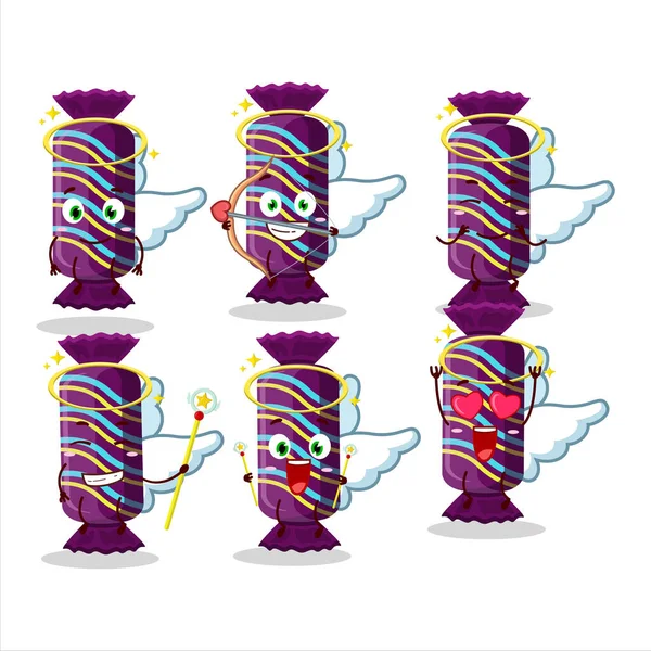 Purple long candy package Vector Art Stock Images | Depositphotos