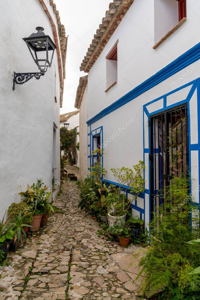 Castellar de la Frontera, España - 9 de marzo de 2022: estrecha calle ...