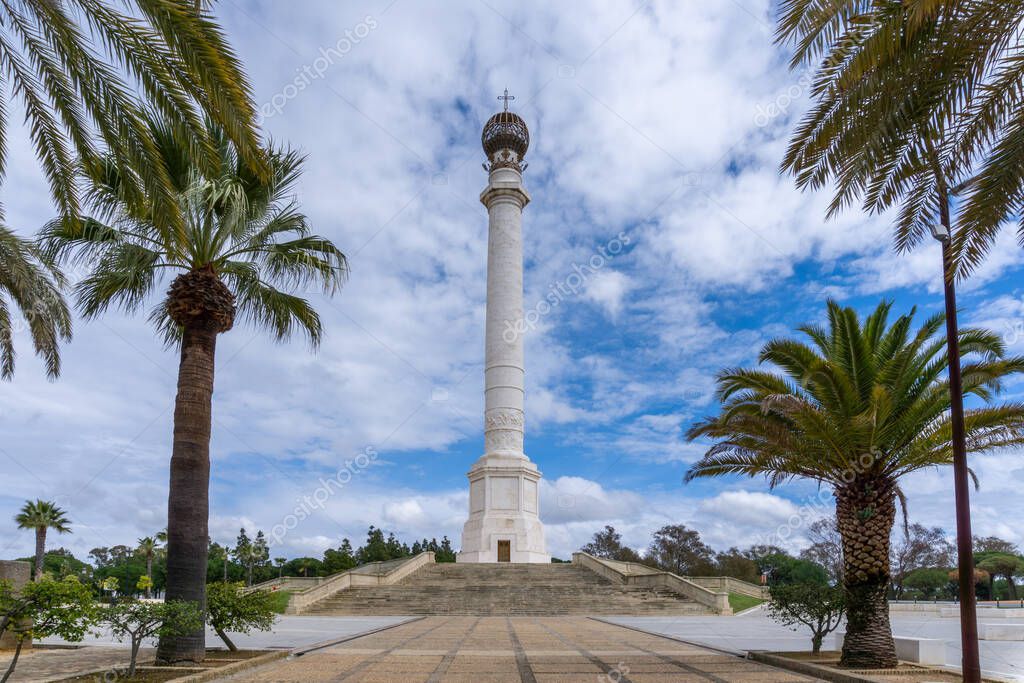 La Rábida, España - 14 de marzo de 2022: el Monumento a los ...