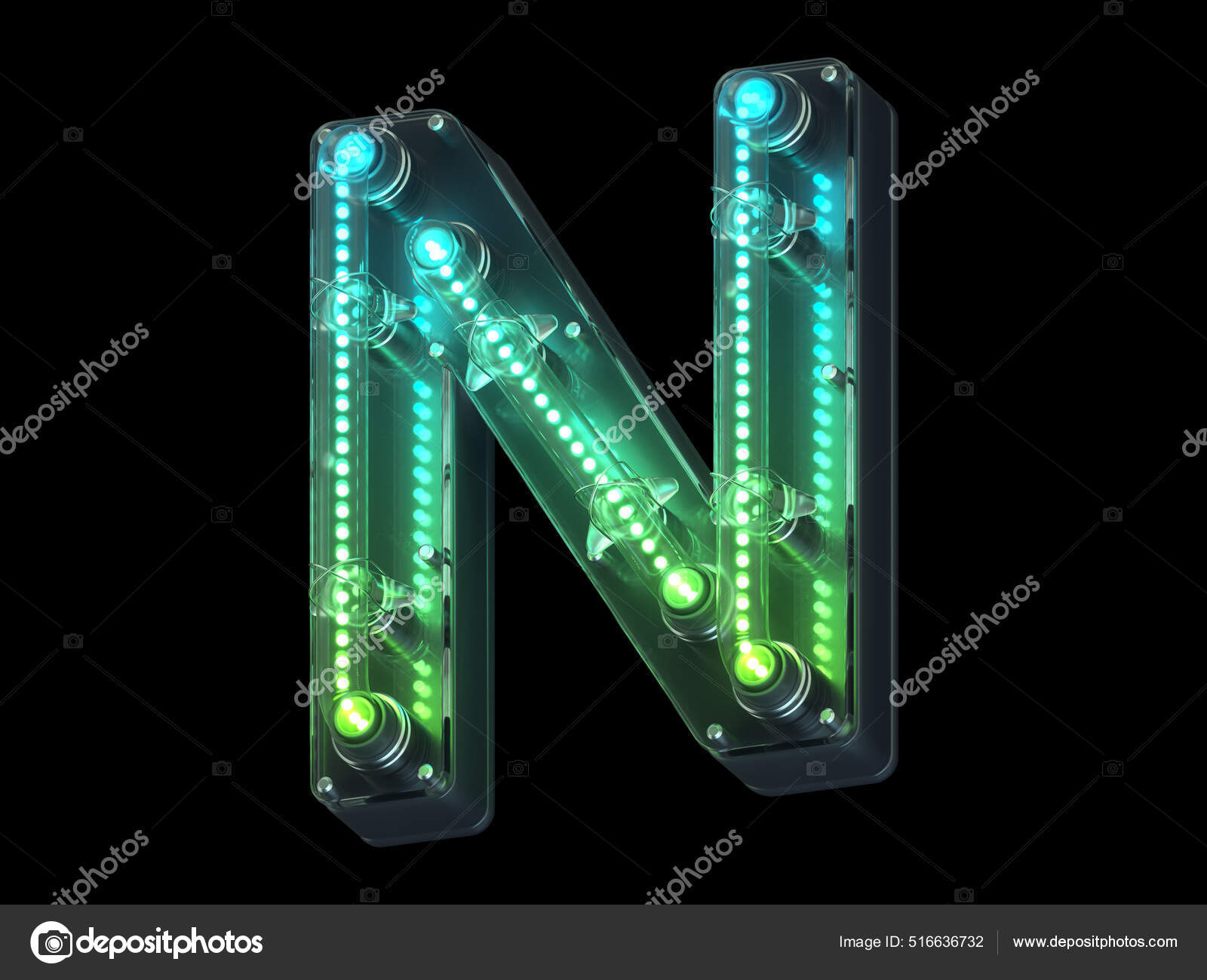 Letra Neón Fondo — Foto de stock #516636732 © vrender