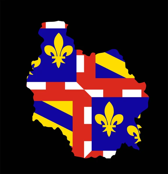 Borgonha mapa Vector Art Stock Images | Depositphotos