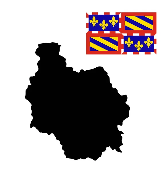Borgonha mapa Vector Art Stock Images | Depositphotos