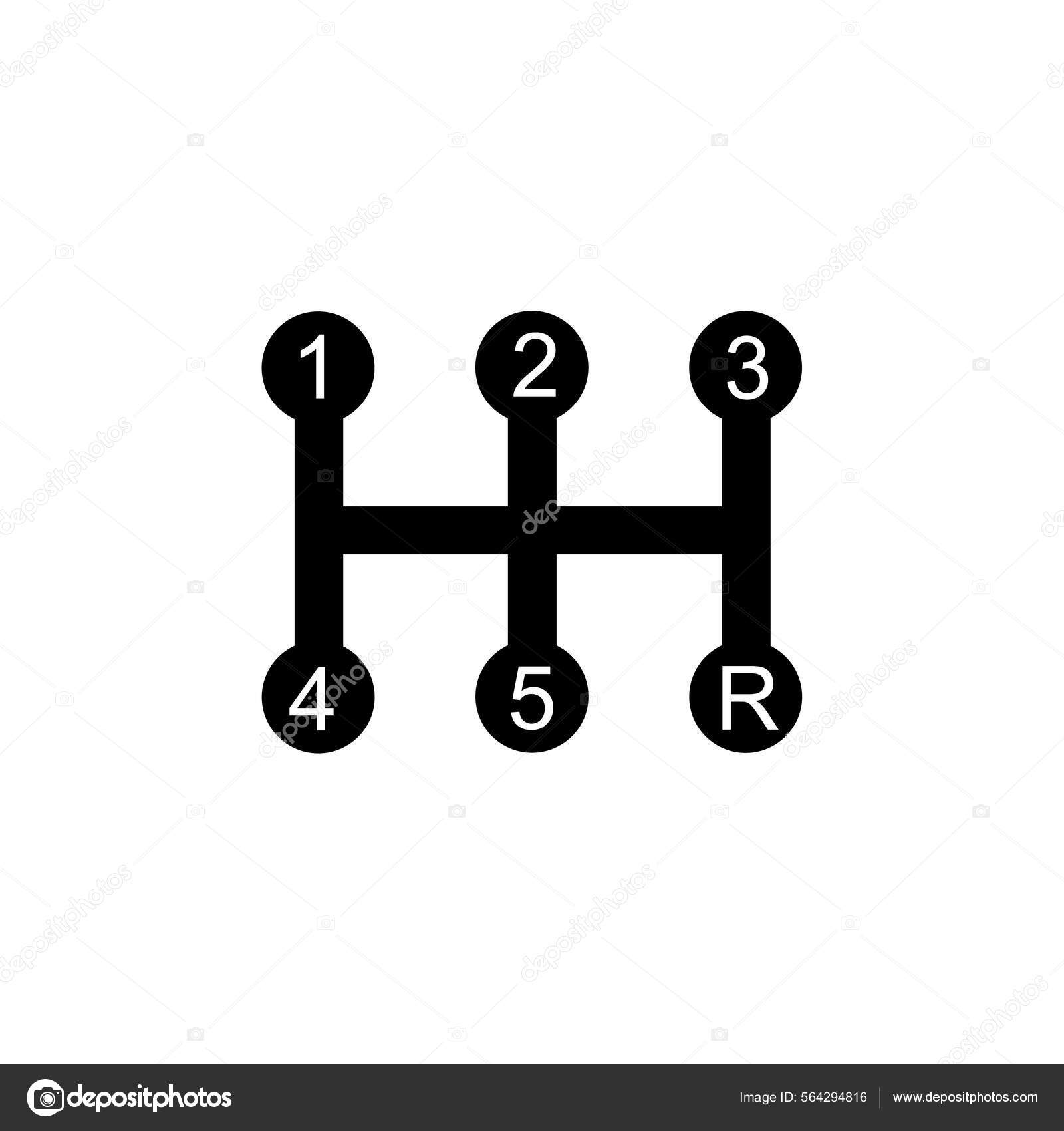 Gear Box Symbol Vector Silhouette Illustration Isolated White ...