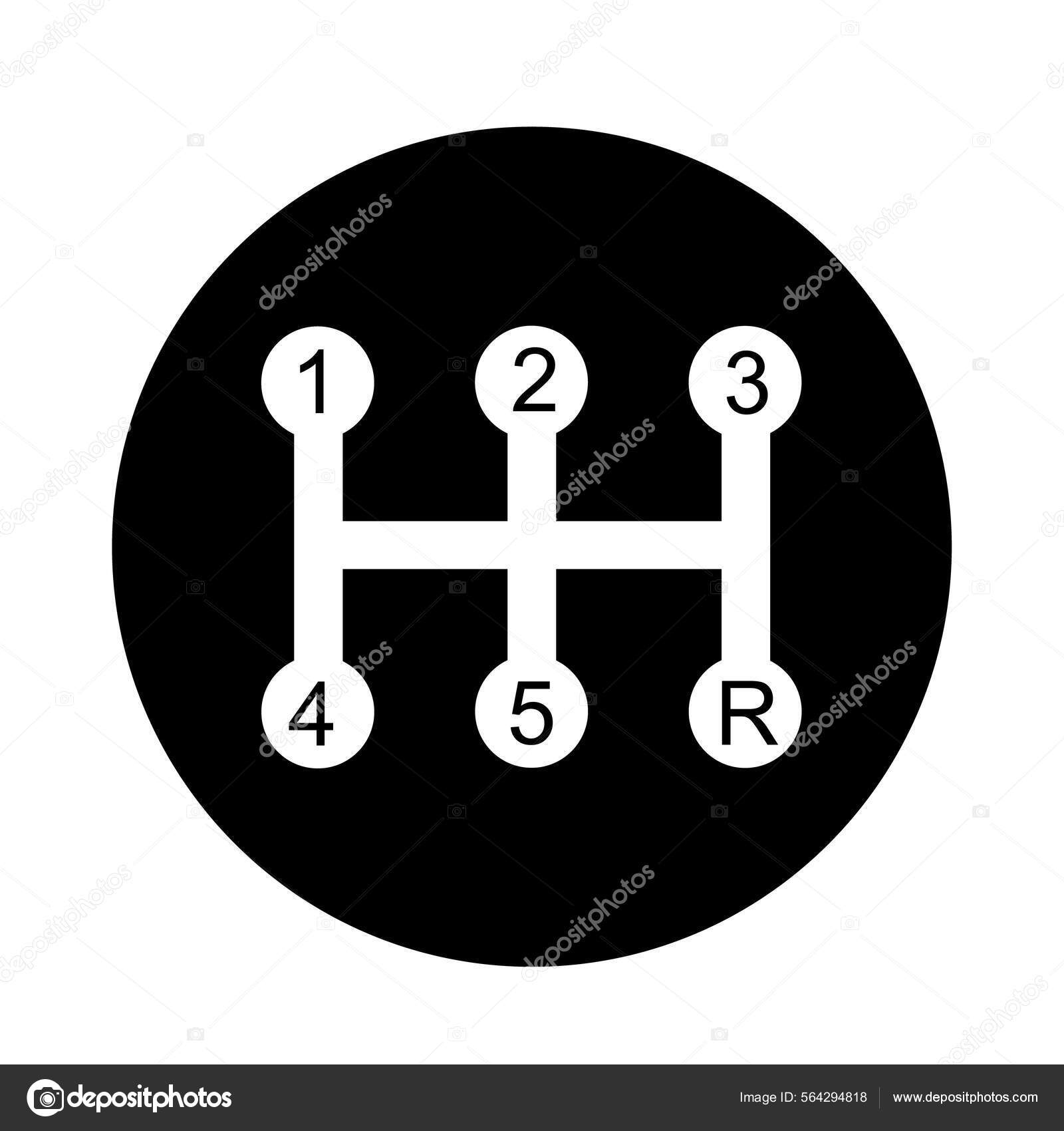 Gear Box Symbol Vector Silhouette Illustration Isolated White ...