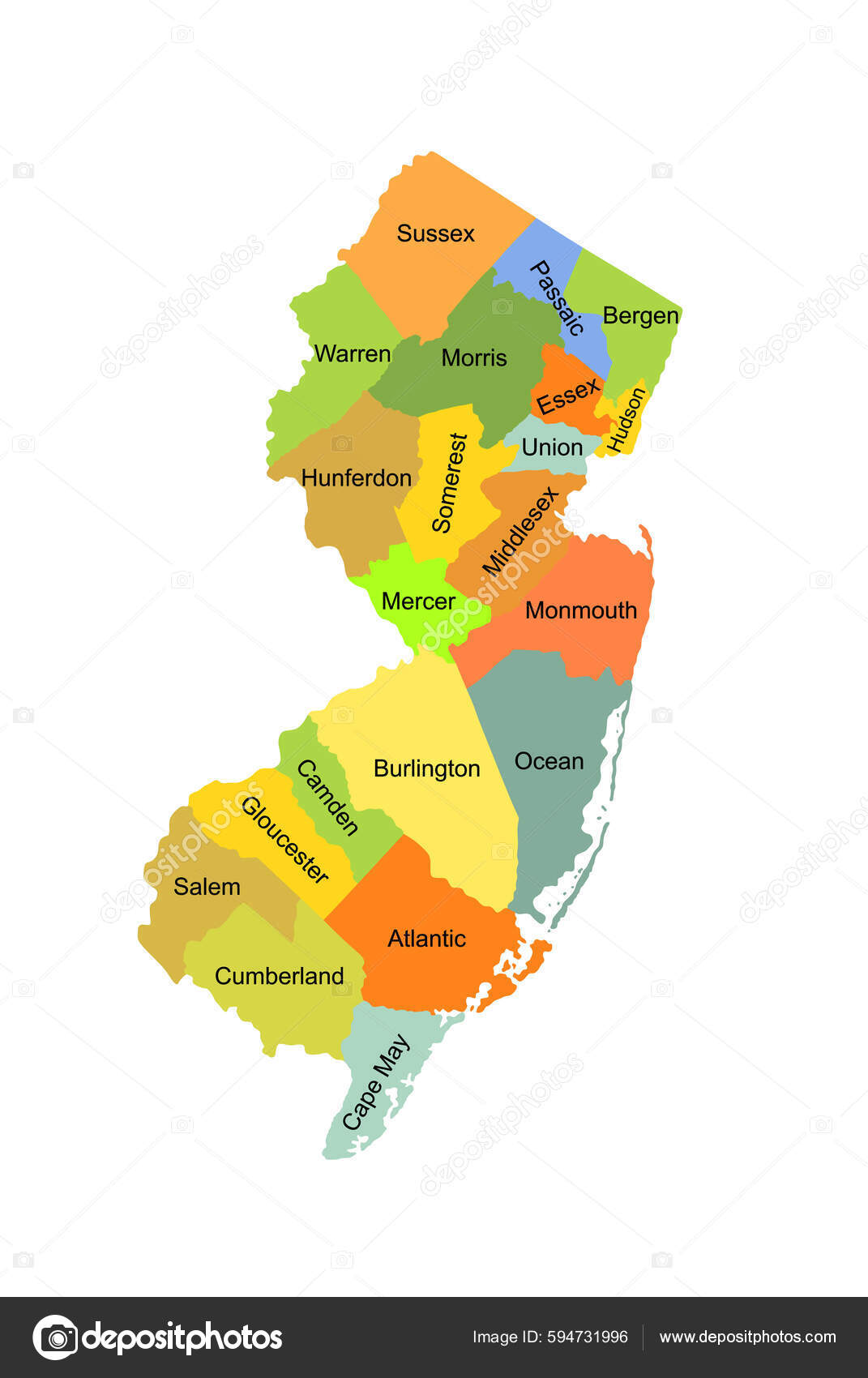 Mapa De La Costa Sur De Nueva Jersey New York Maps The Tourist Maps