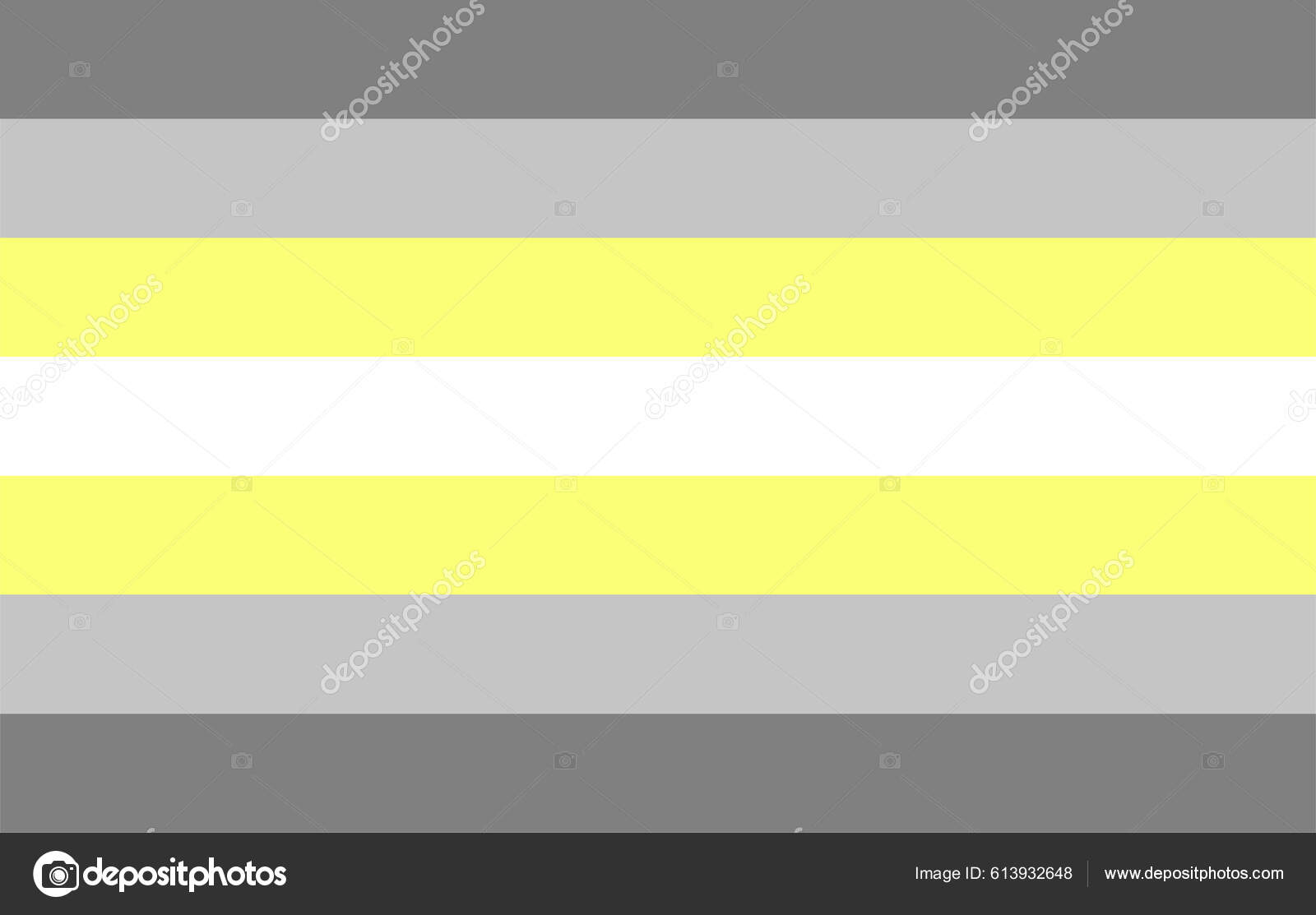 Demigender Flag Vector Illustration Non Binary Gender Identities Feel