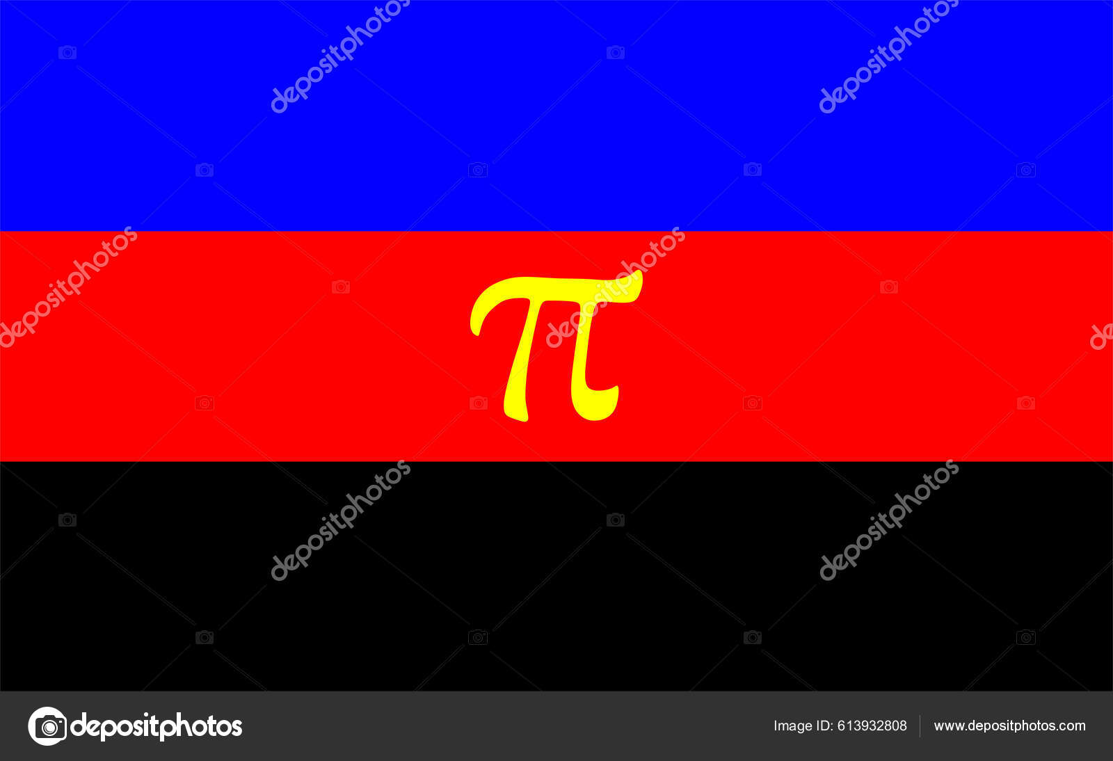 Polyamorous Flag Pride Vector Illustration Lgbtq Member Symbol Present ...