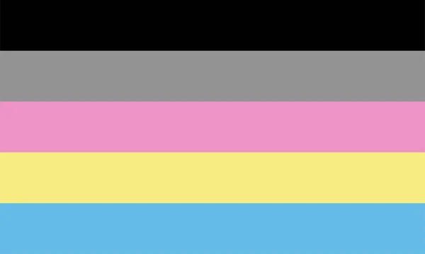 Demigender Flag Vector Illustration Non Binary Gender Identities Feel ...