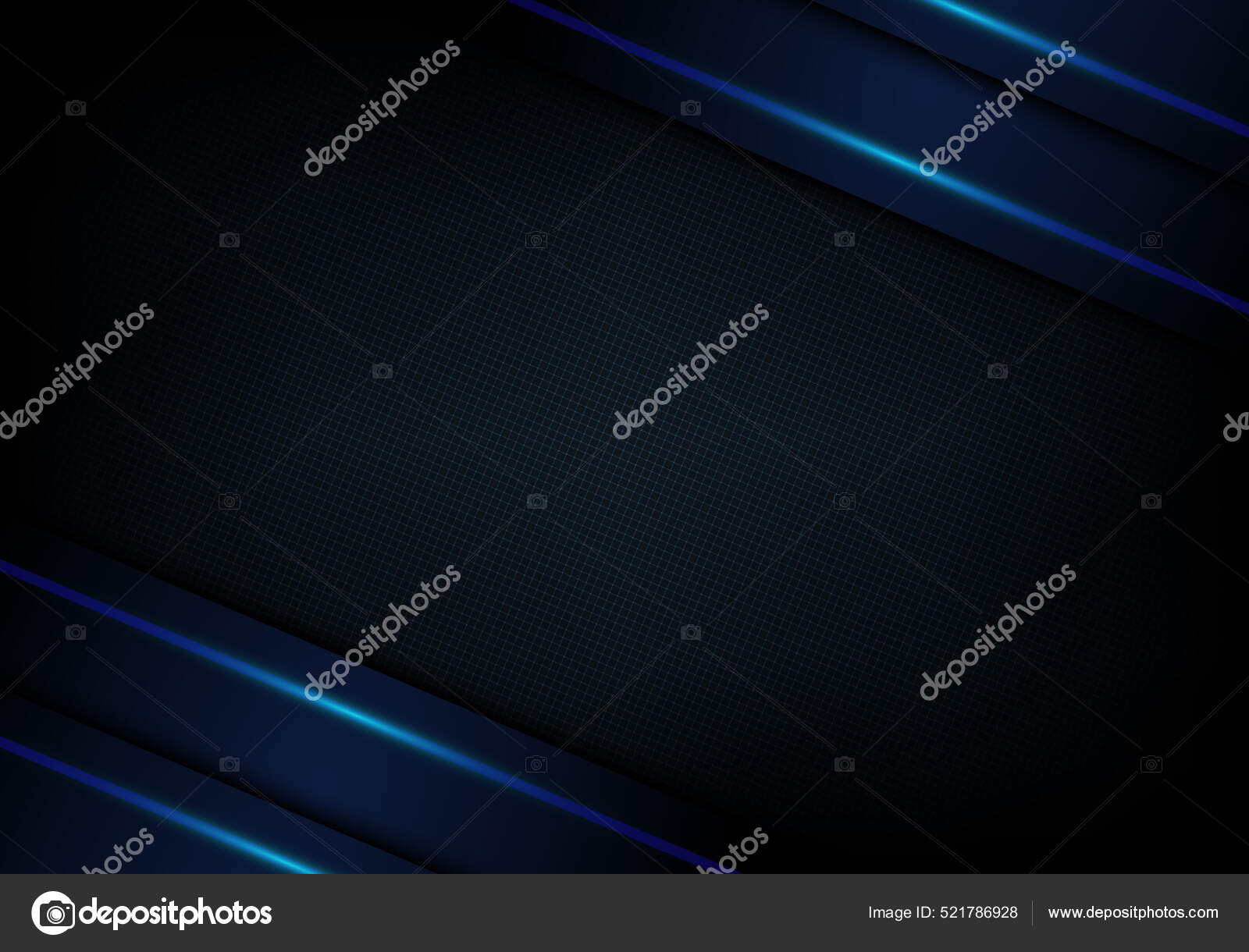 Abstract Template Blue Stripes Diagonal Light Decoration Grid ...