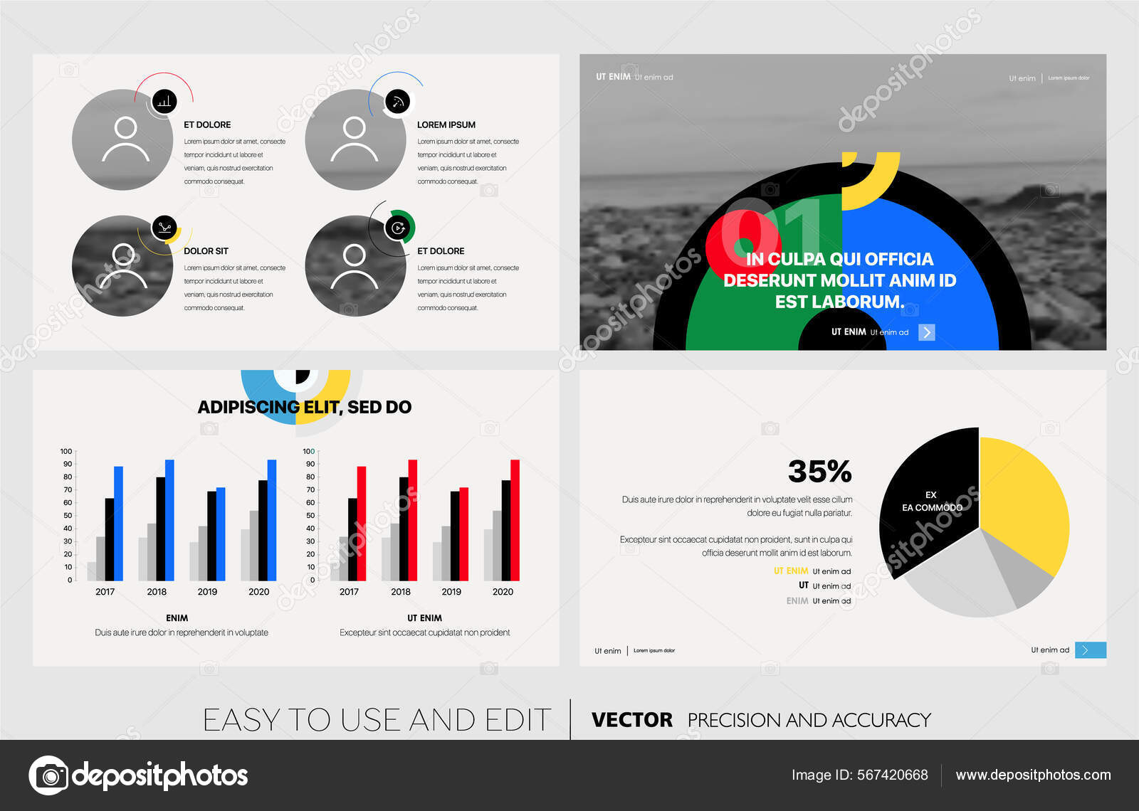 Creative Presentation Templates Editable Design Elements Infographics ...