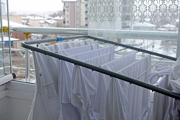 Drying clothes on balcony Stock Photos, Royalty Free Drying clothes on ...