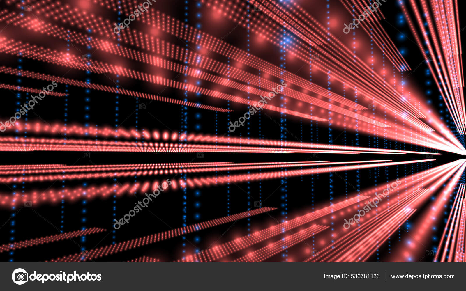 Trajectory Light Gathering Technological Singularity Concept Represents ...