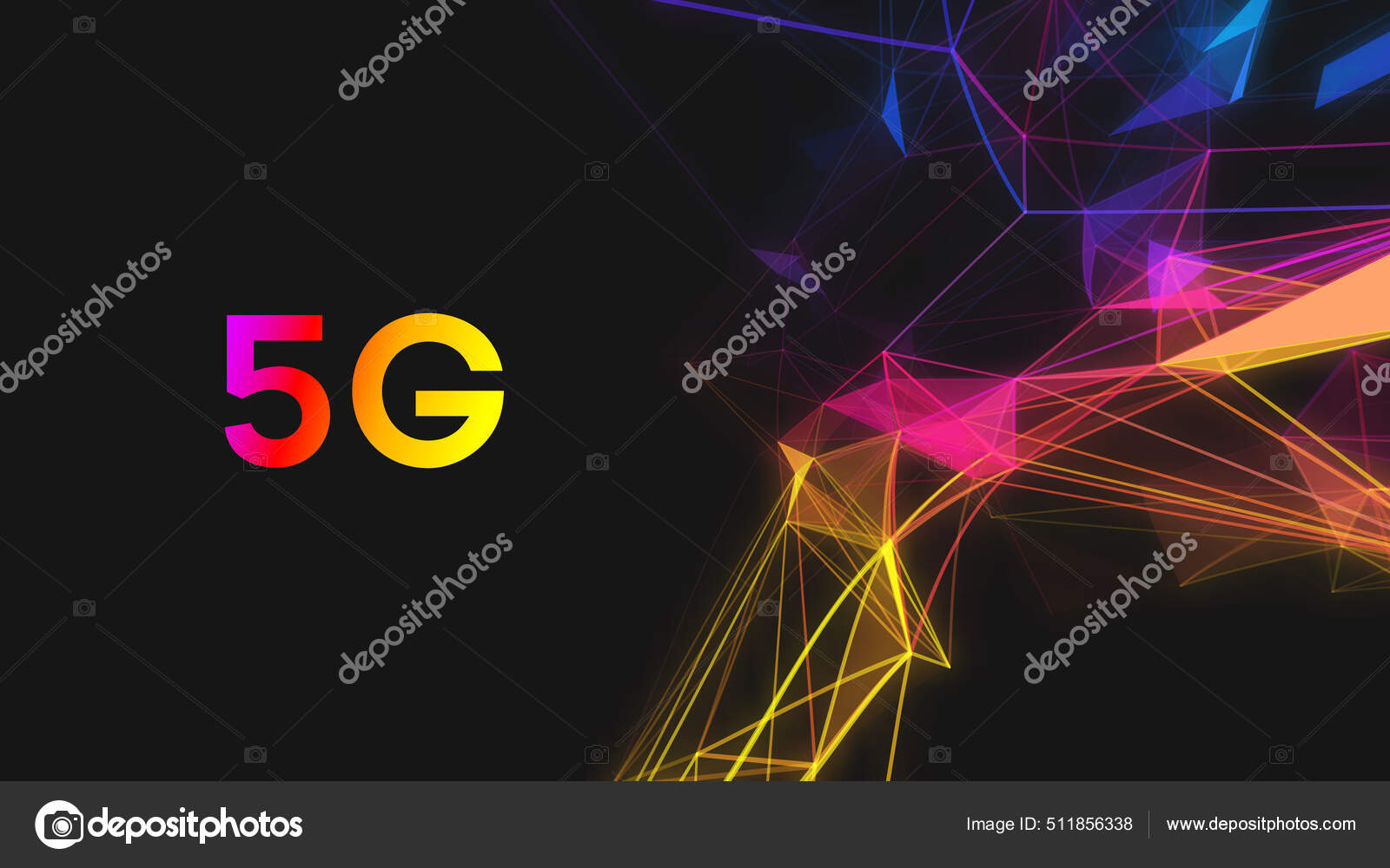 5g network technology background. Vector 5g data transfer concept. EPS ...