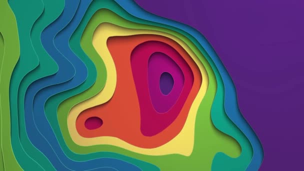 Abstract cut out abstract waves for web design. Color geometric pattern ...