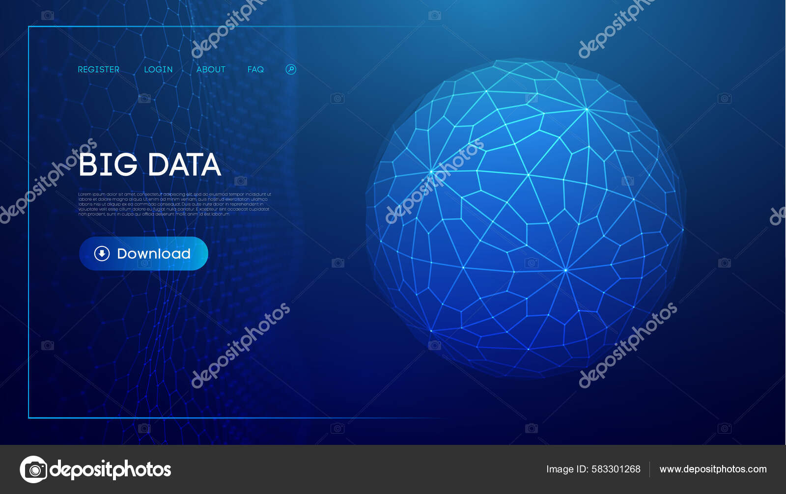Technology Sphere Digital Background Cloud Technology Vector ...