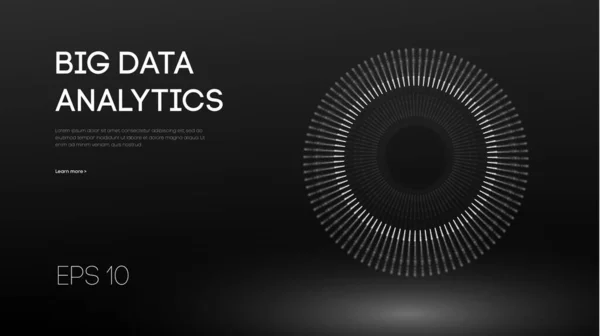 Big data analytics vector. Future technology concept. Web design. Digital data visualization ...