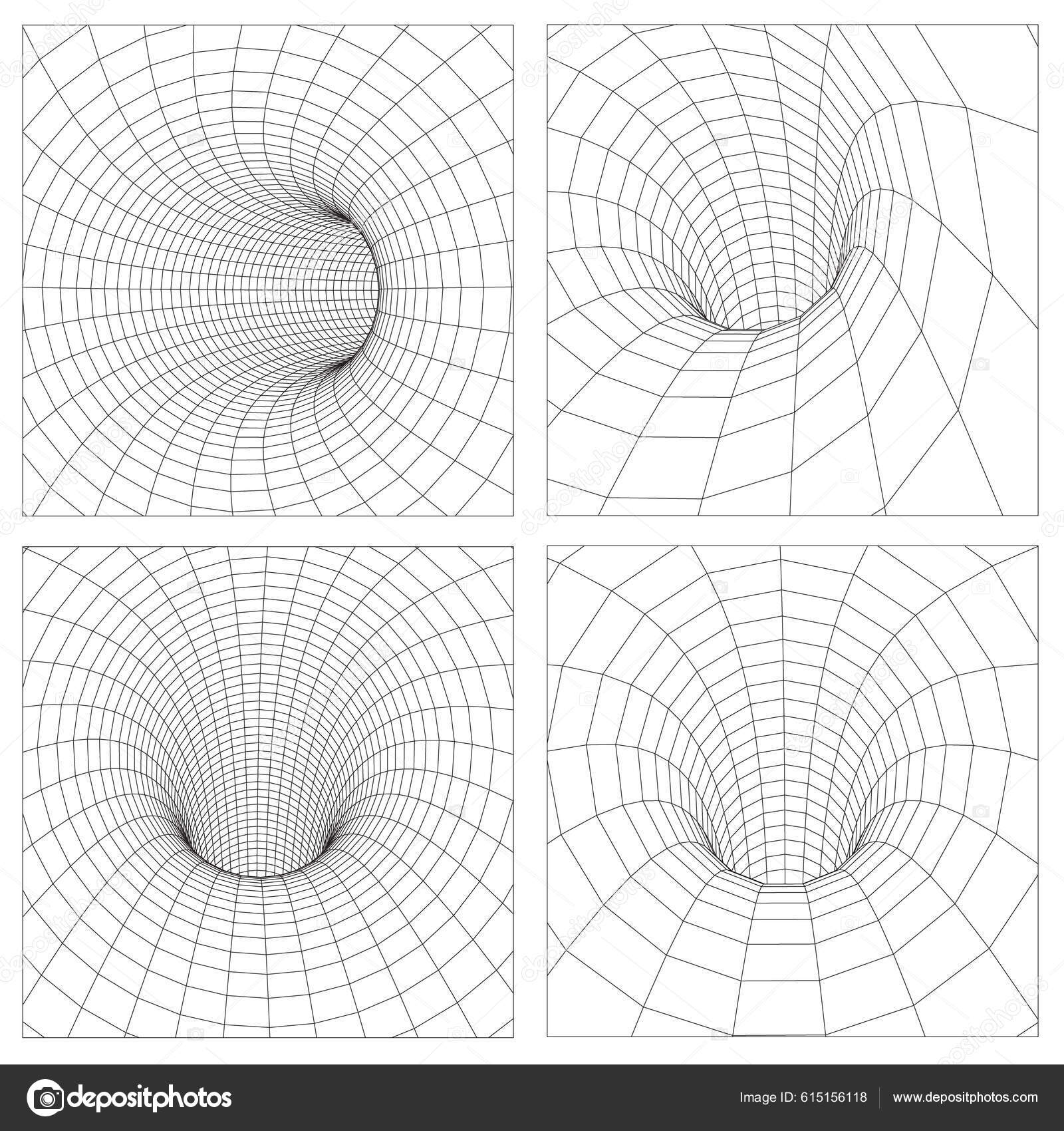 Black Hole 3d Wire Frame
