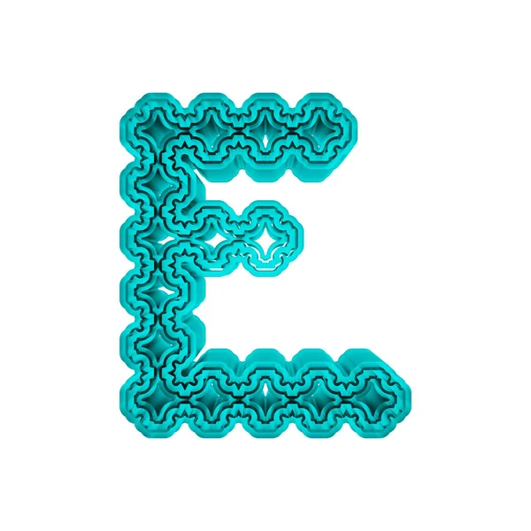 Blue Letter E