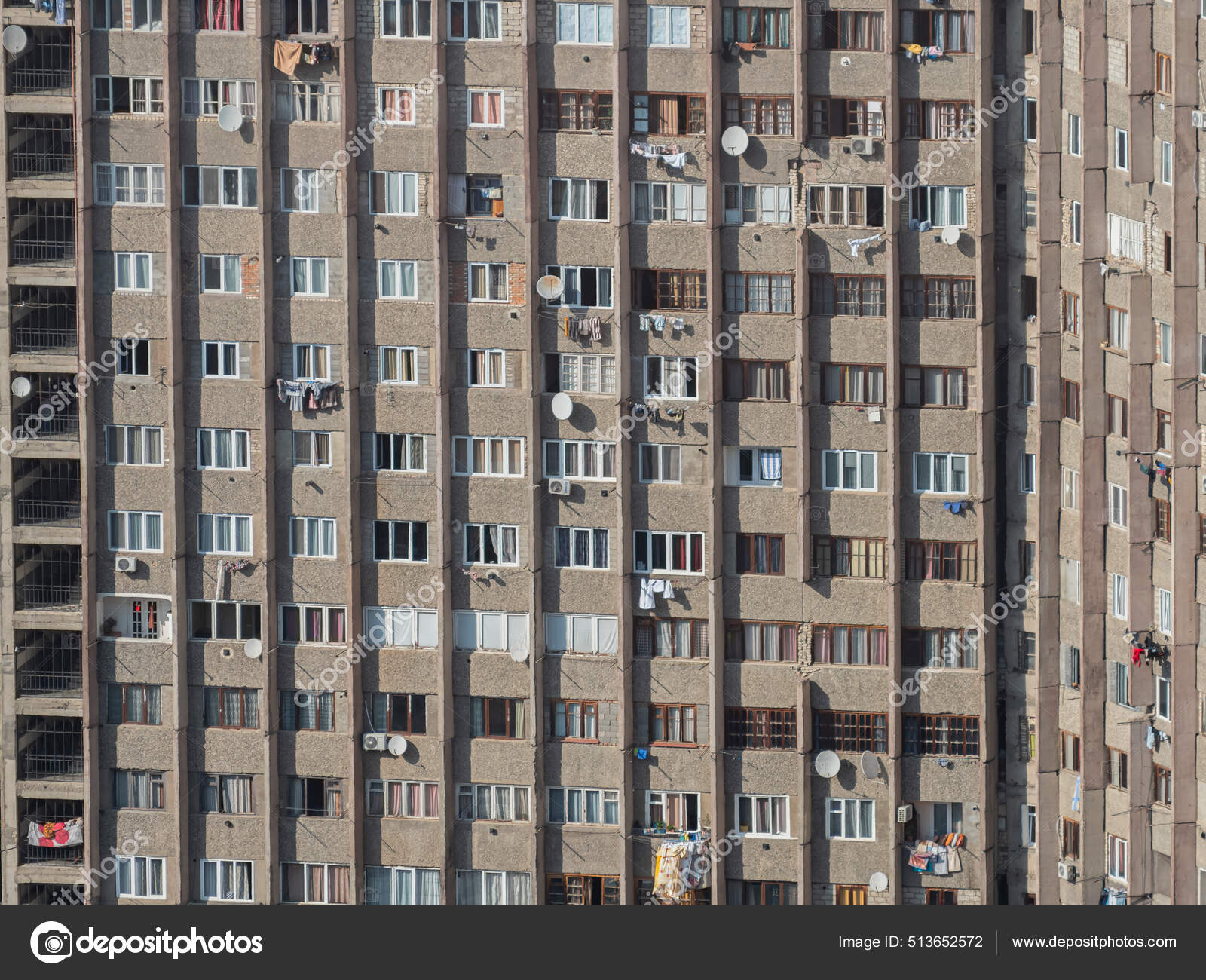 Old Soviet Buildings Old Urban Residential Houses Soviet City District ...