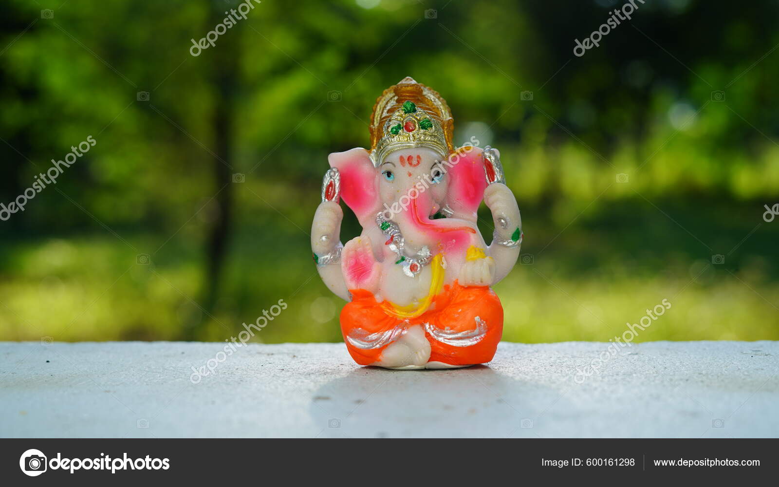 Close Beautiful Ganesha Idol Ganesh Chaturthi Hindu Festival ...