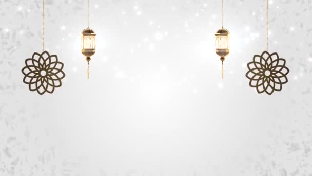 Clean White Royal Ramadan Islamic pattern Loop background — Stock Video ...