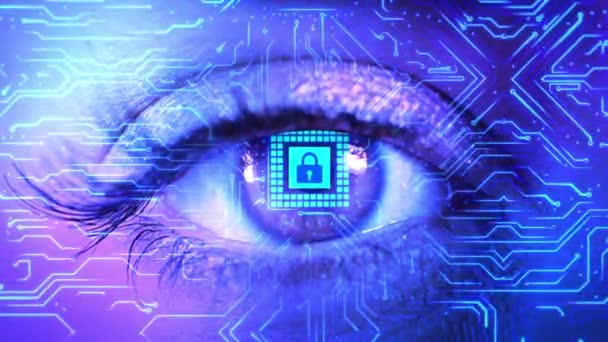 Red background with eye and circuit Stock Vector by ©vadimrysev 202990852