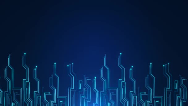 4k abstract computer motherboard chipset technology background. — Stock ...