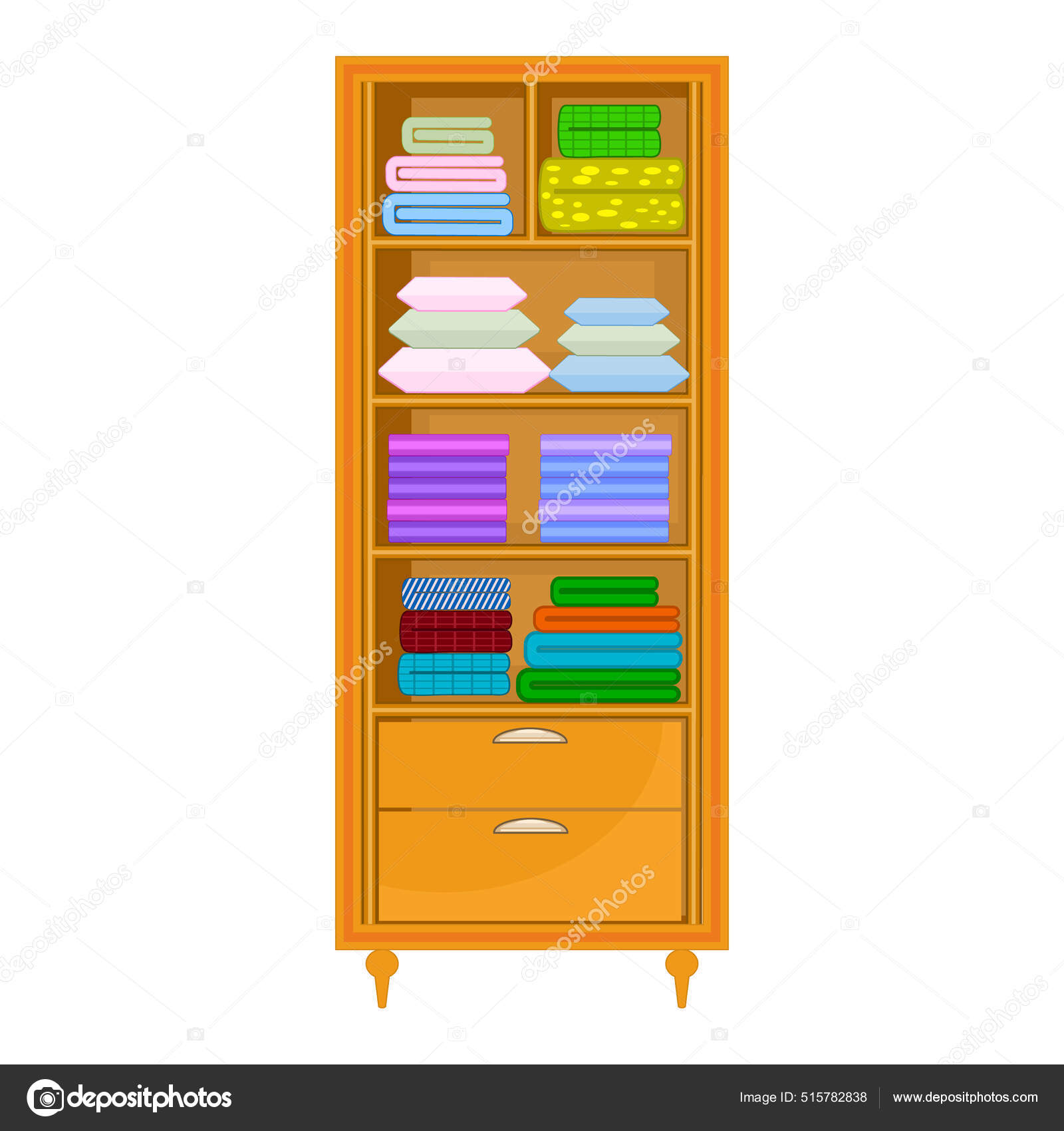 Open Cupboard Clipart