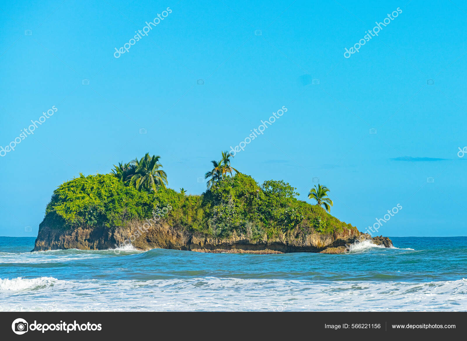 Playa Cocles, hermosa playa tropical caribeña, Puerto Viejo, provincia ...