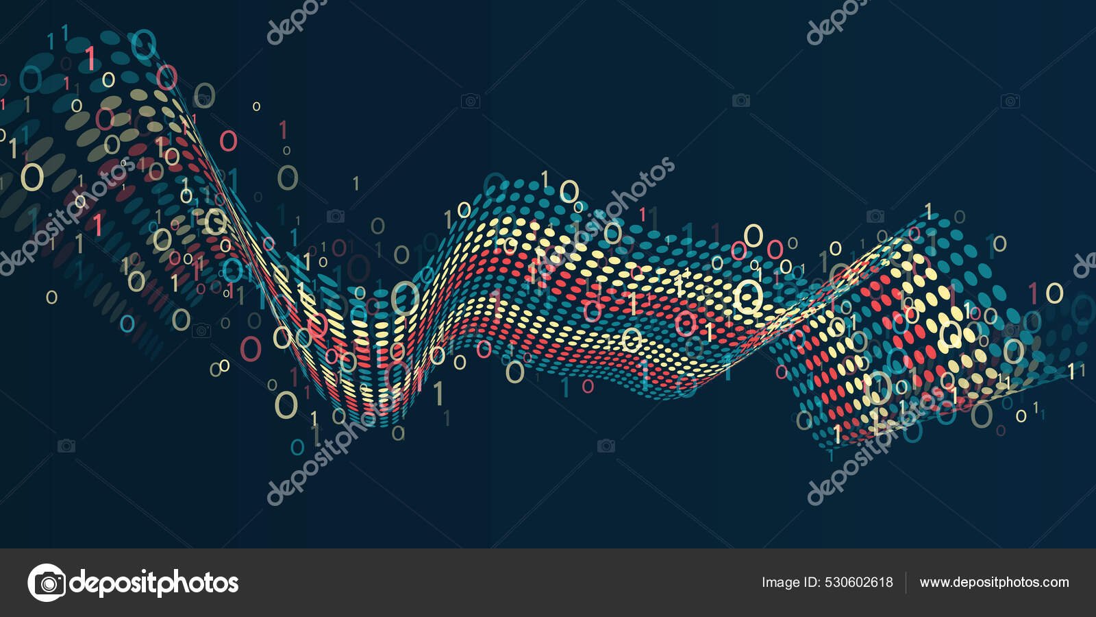 Visualization Sorting Data Abstract Processing Information Flow Vector ...