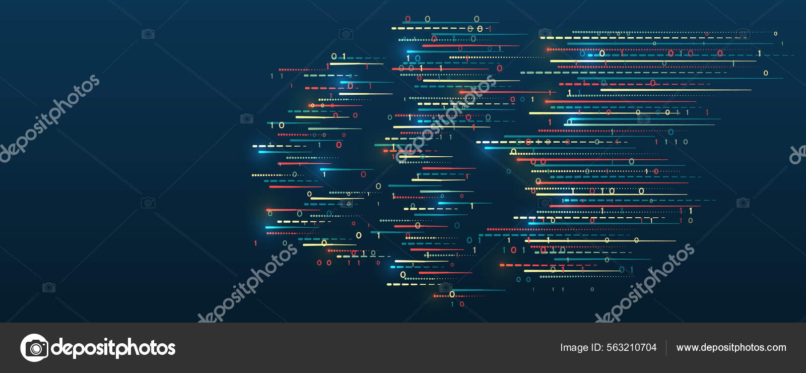 Tech Concept Data Structuring Futuristic Fragmentation Information Big ...