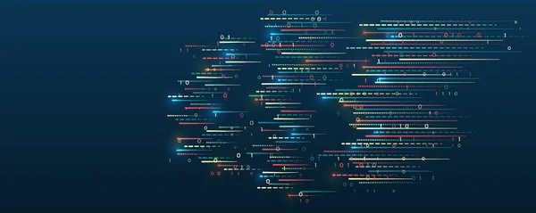 Sorting Large Amount Data Dark Background Structuring Flow Information Data Stock Vector by ...