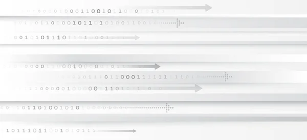 Abstract binary code and arrows. Technology communication vector ...