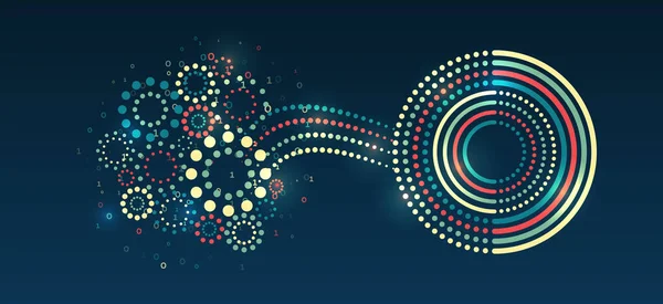 Big Data Visualization Spiral Sign Dynamic Array Information Data Sorting Stock Vector Image by ...