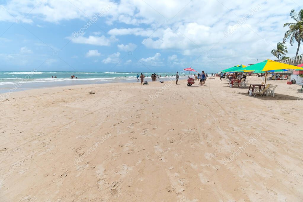 Ipojuca, PE, Brasil - 15 de octubre de 2021: personas disfrutando del ...