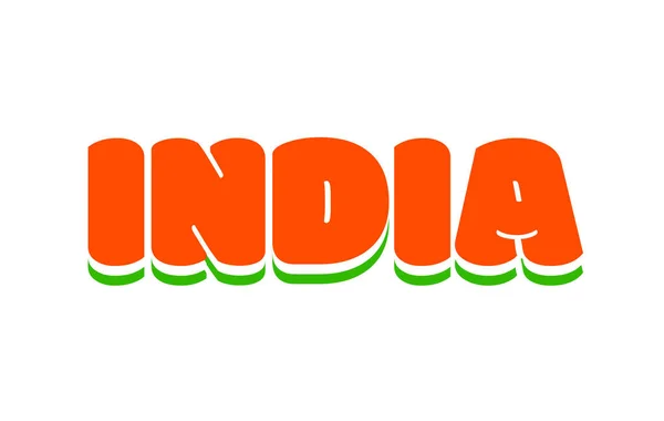 India Mapa Con Todas Las Letras Nombres Los Estados Indios Vector de ...