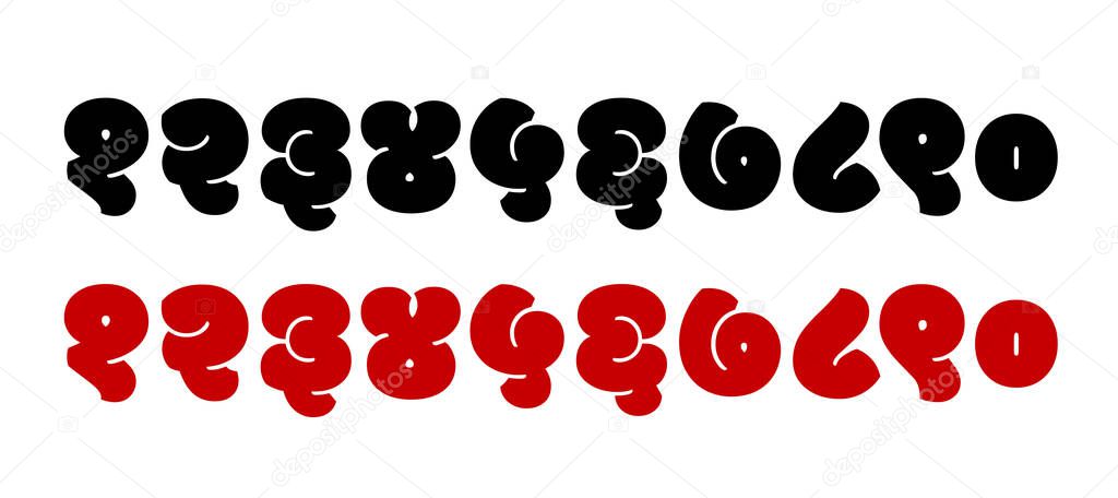 Números de Devanagari en forma de vector. 2022