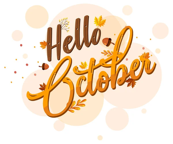 Hello october Vector Images | Depositphotos