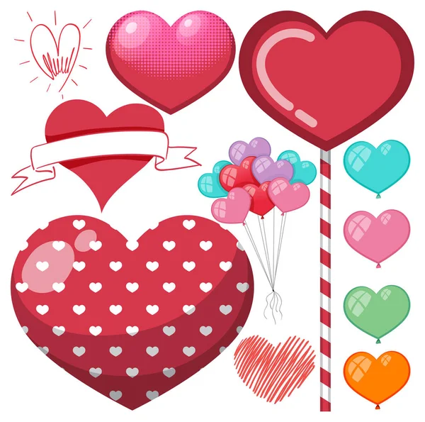 Valentine Balloons Clipart