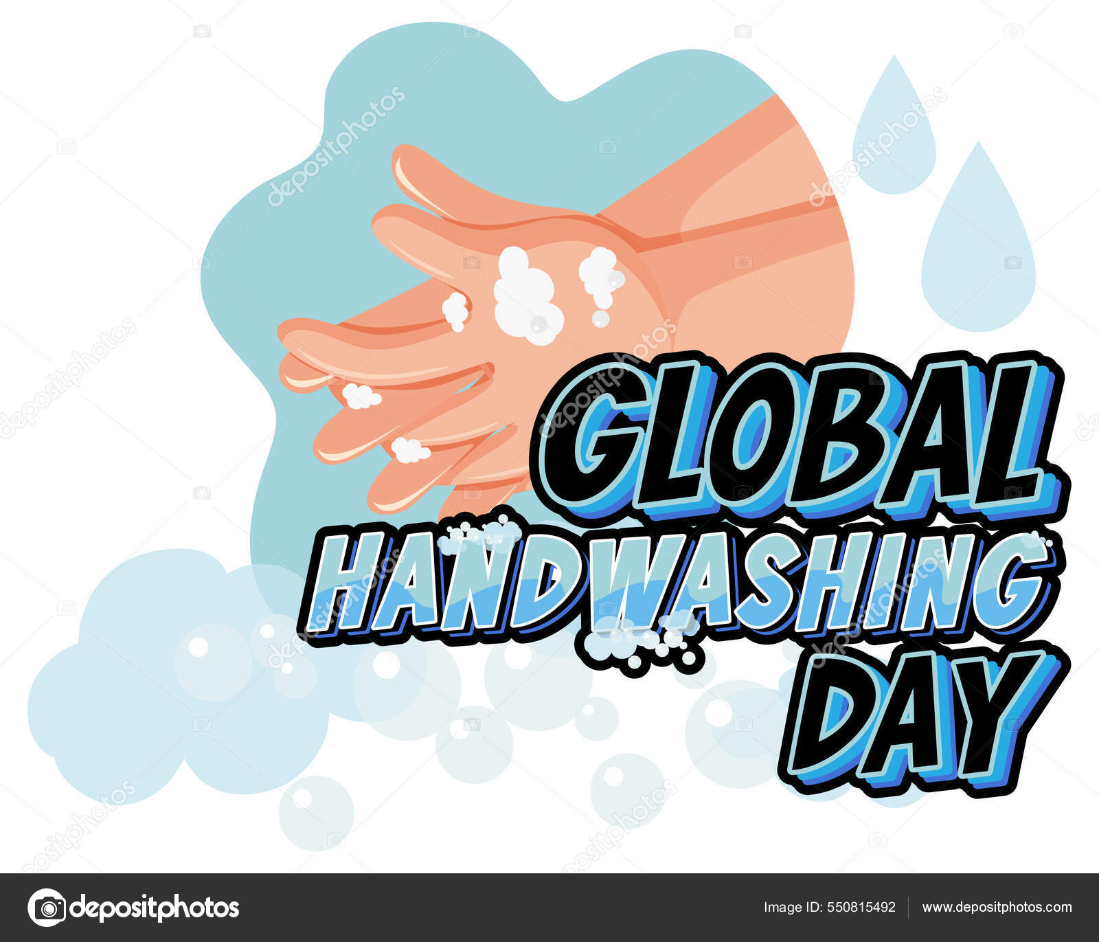 Global Hand Washing Day Logo Design Illustration Stock Vector Image by ...