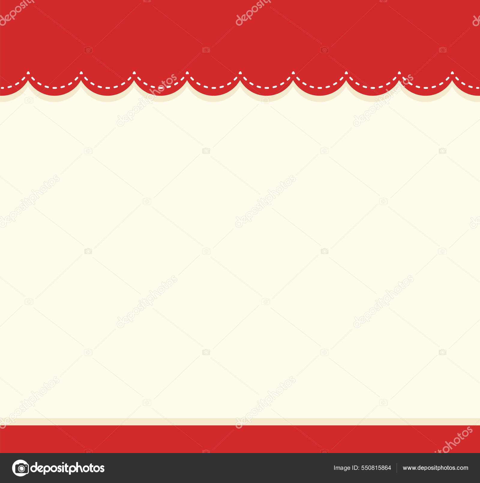 Cute Blank Red Color Border Worksheet Illustration Stock Vector by ...