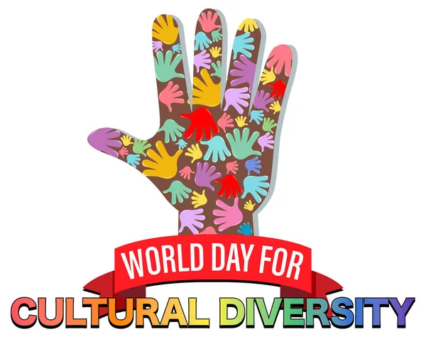 World Day Cultural Diversity Banner Design Illustration Stock Vector by ...