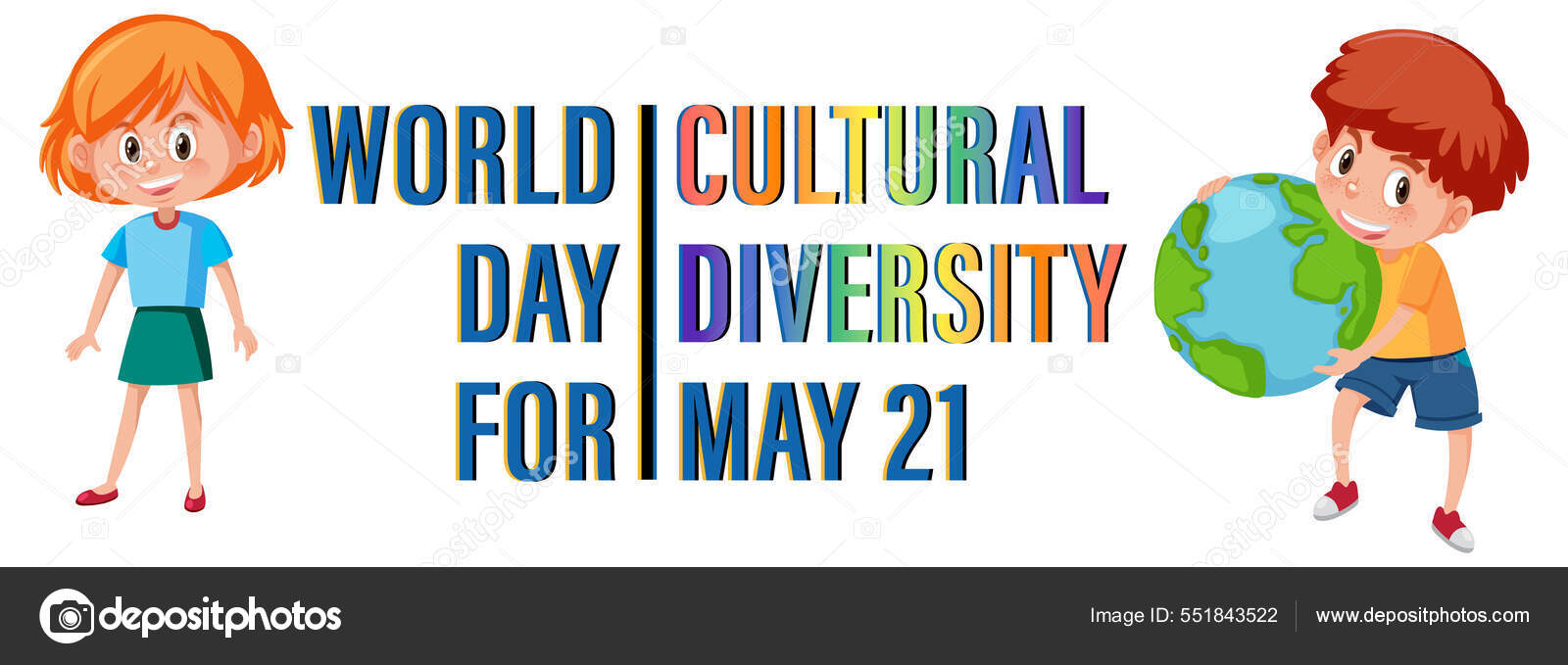 World Day Cultural Diversity Banner Design Illustration Stock Vector by ...