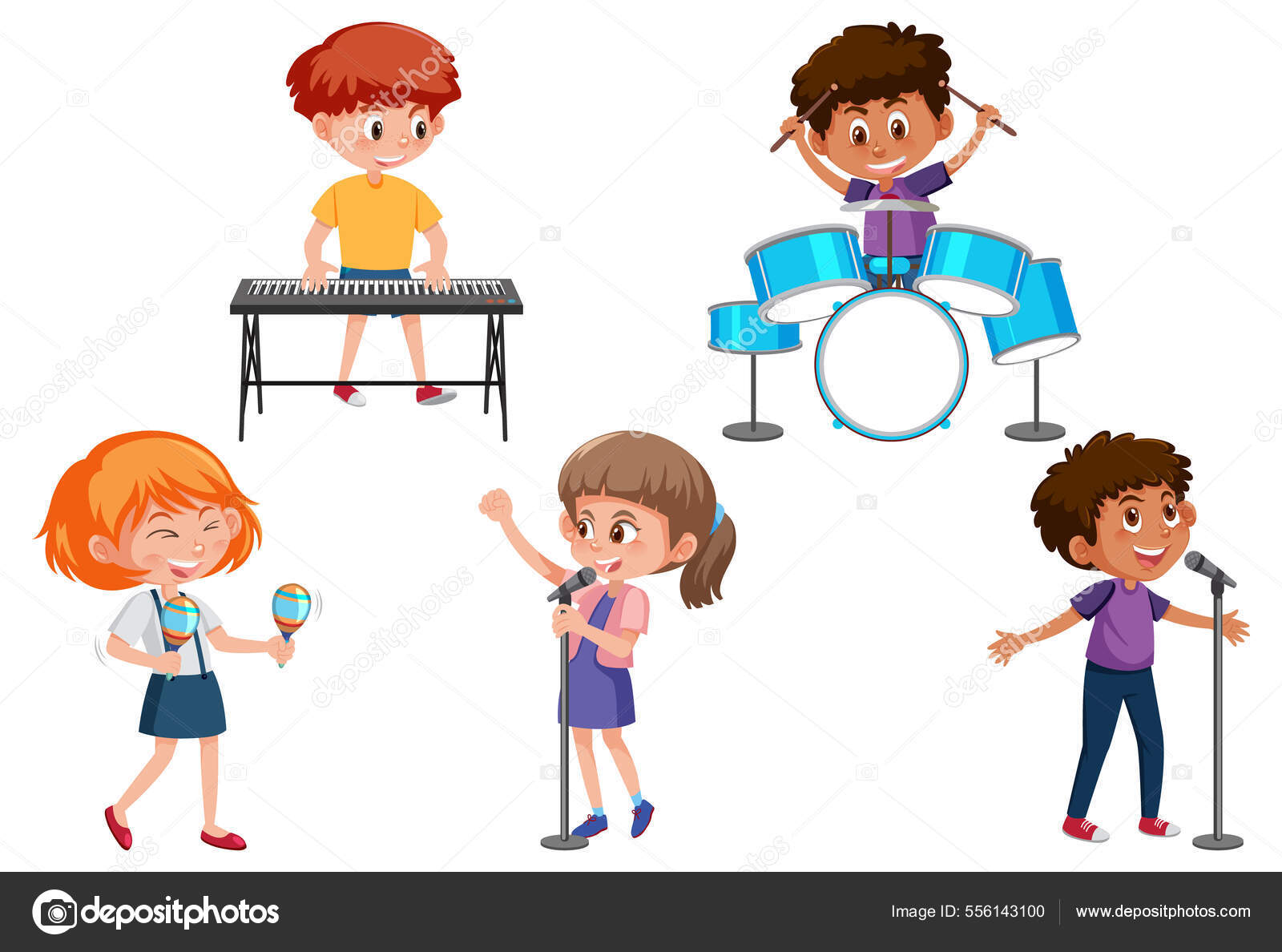 Barn Som Spiller Instrumenter